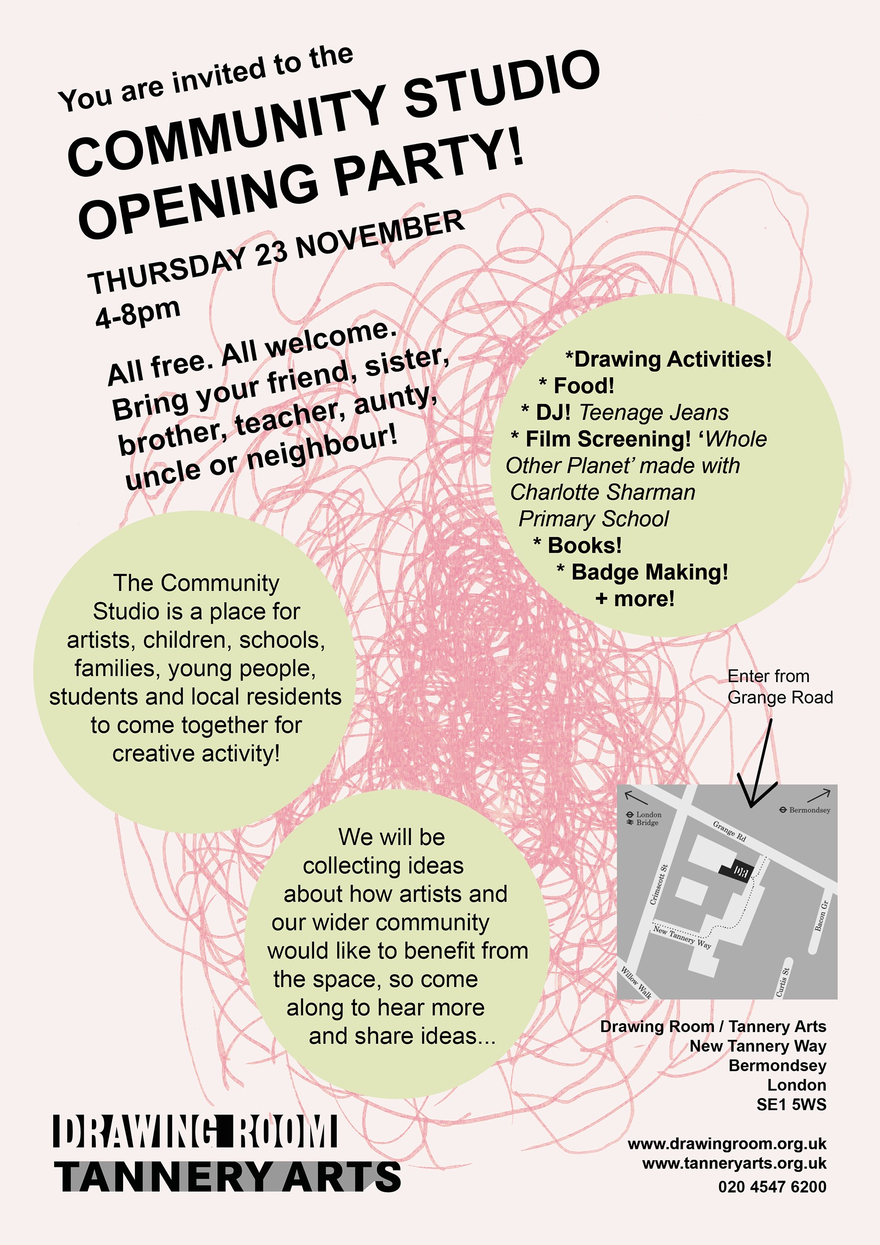 Community Studio Opening Party - Drawing Room